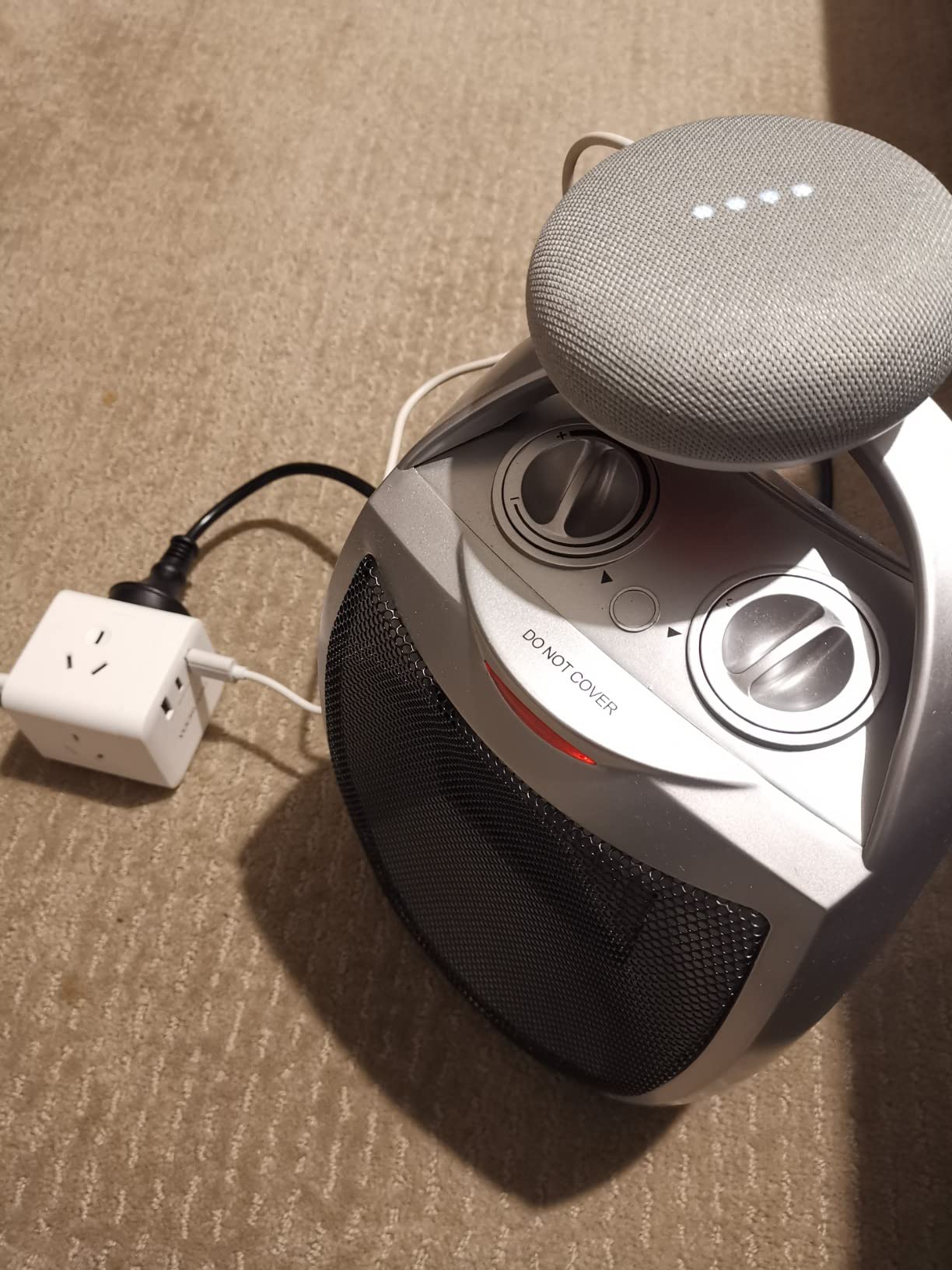 Power Board Cube Power Board Surge Protector with 3 USB Ports Type-C ...