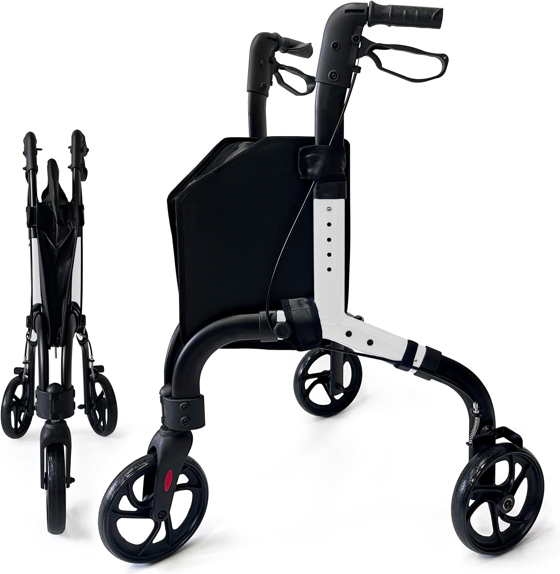 Amazon.com: WALK MATE 3 Wheel Rollator Walker with Seat for Slim ...