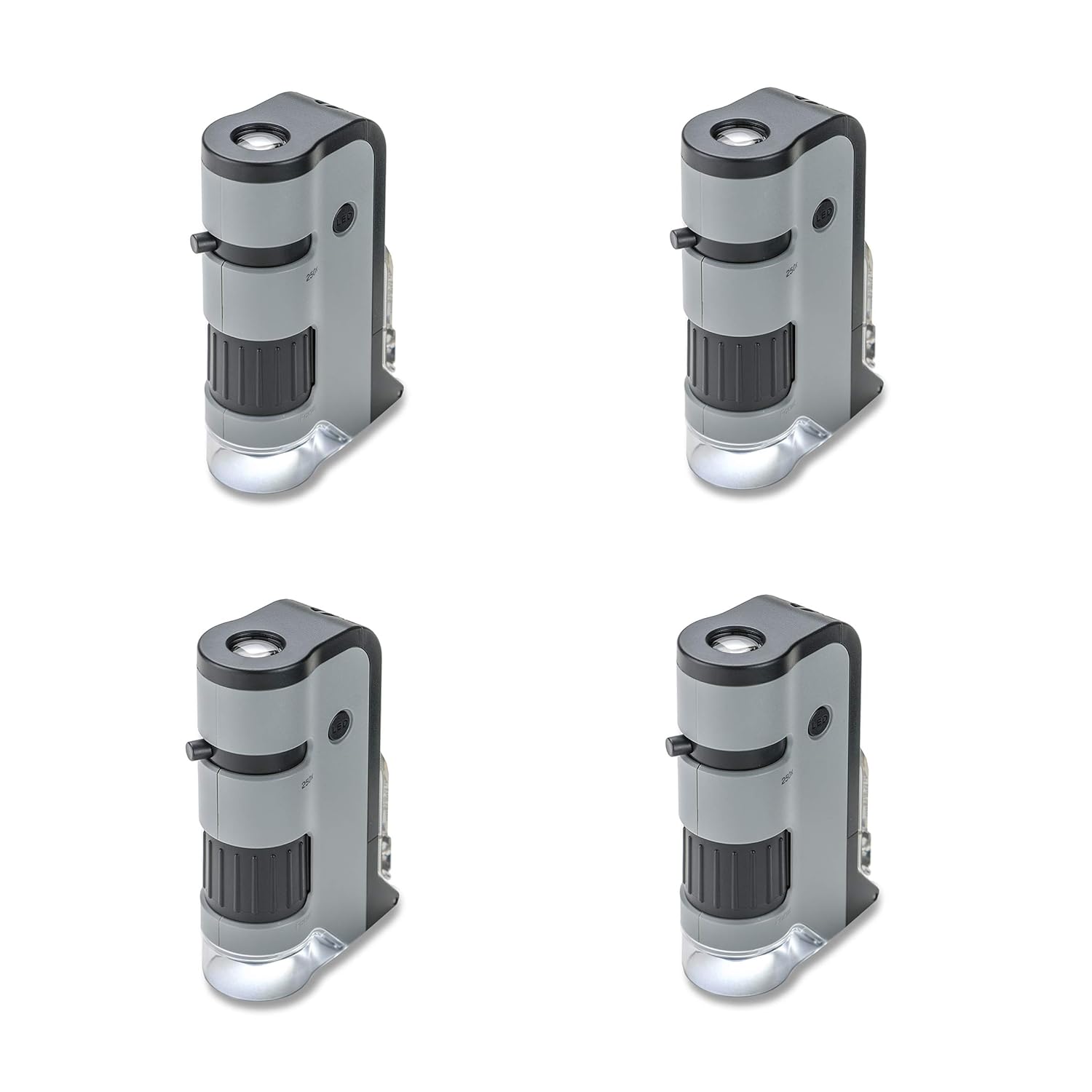 Carson MicroFlip 100x-250x LED Lighted Pocket Microscope with Flip Down ...