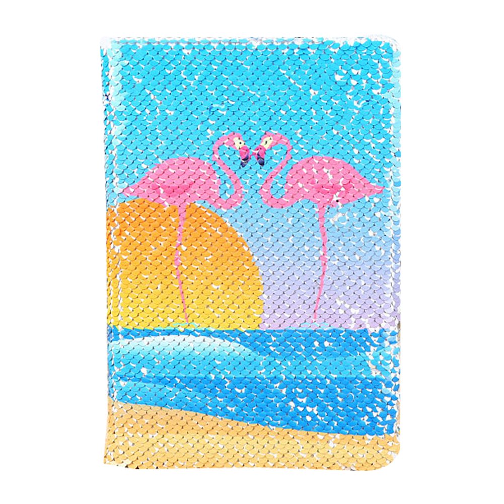 leomoste Mermaid Reversible Sequin Notebook Girls Cute Cartoon Journal ...