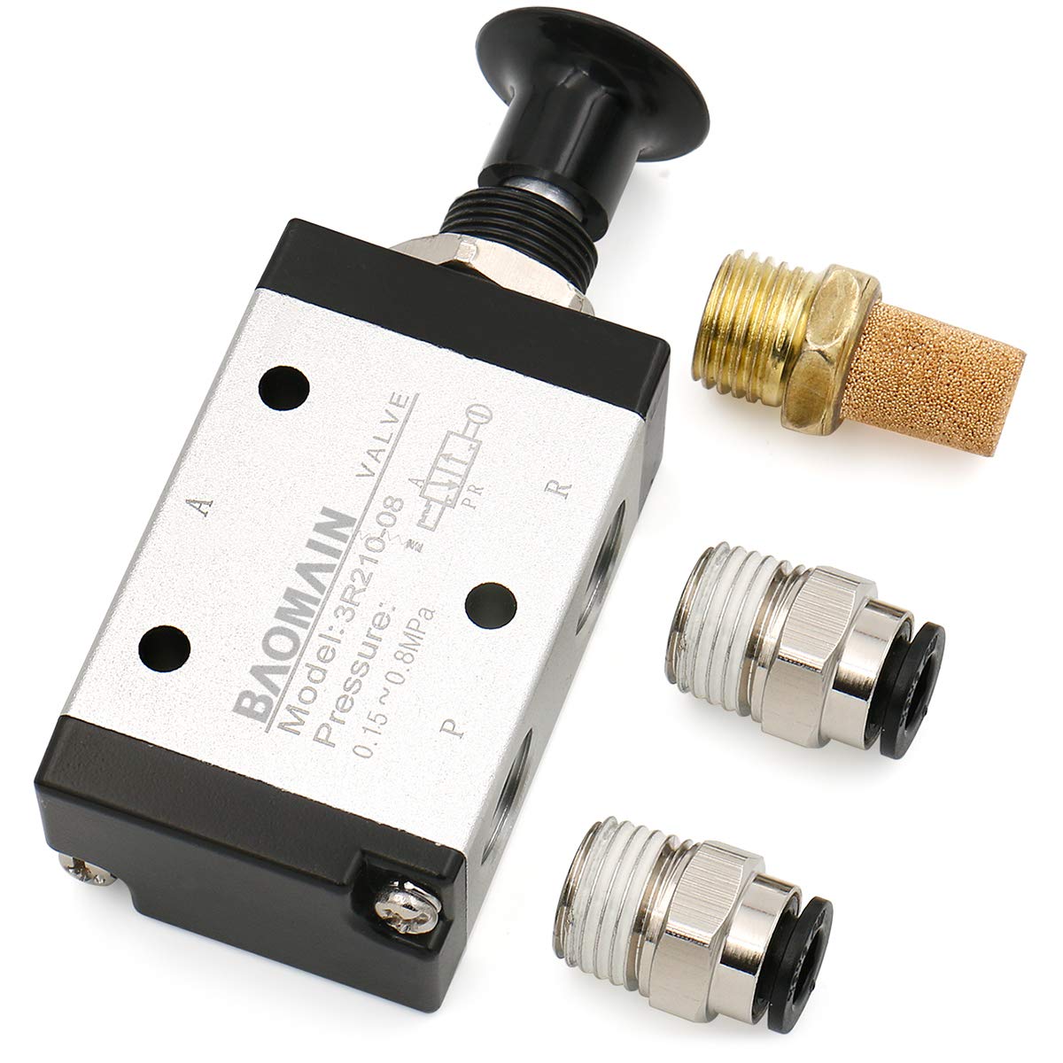 Snapklik.com : Pneumatic Air Hand Solenoid Valve 3 Way 2 Position ...