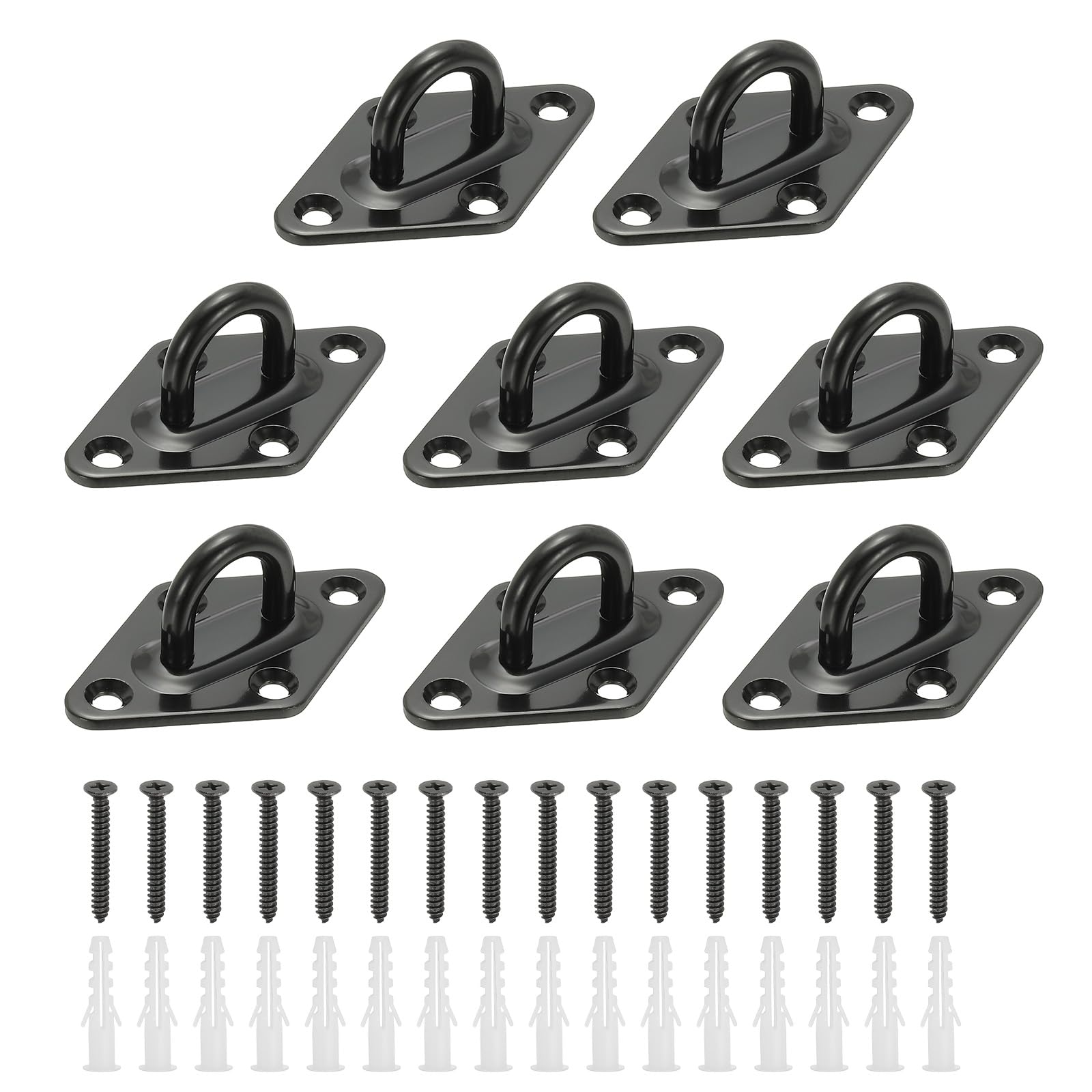 Eye Hooks Screw Uxcell Pad Eye Plate U Hooks Metal Ceiling Hook Wall ...