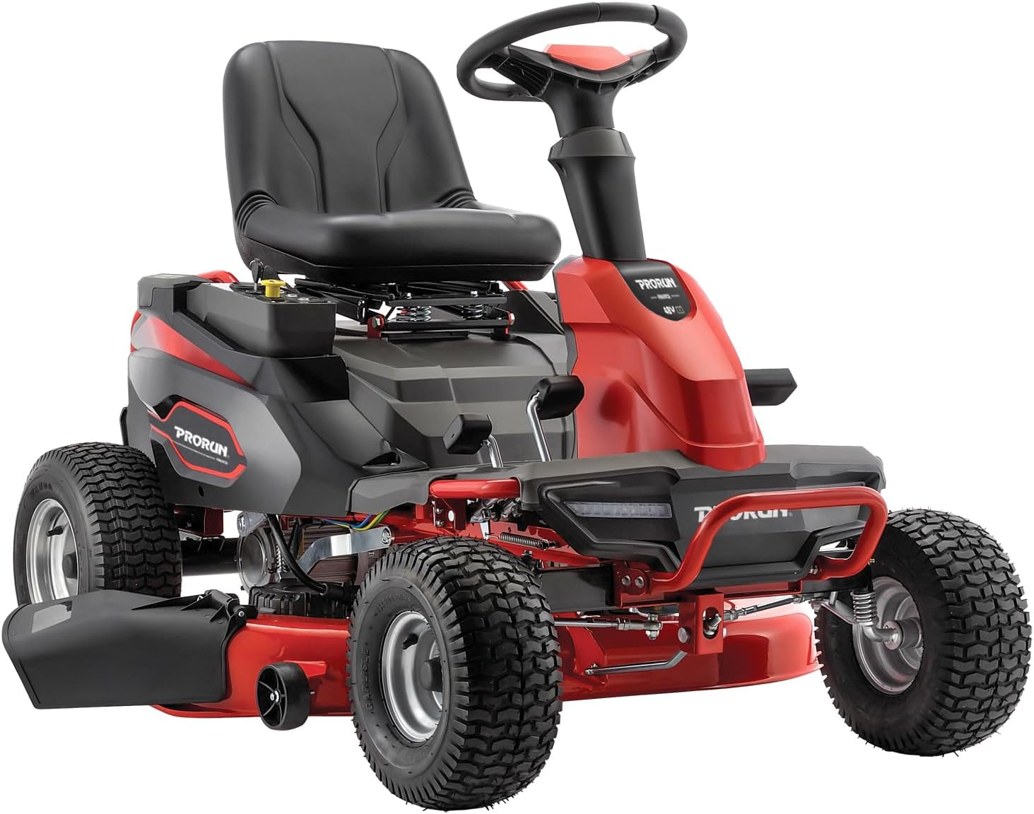 Amazon.com : PRORUN 48V 38-in. Steel Deck Brushless Riding Lawn Mower ...