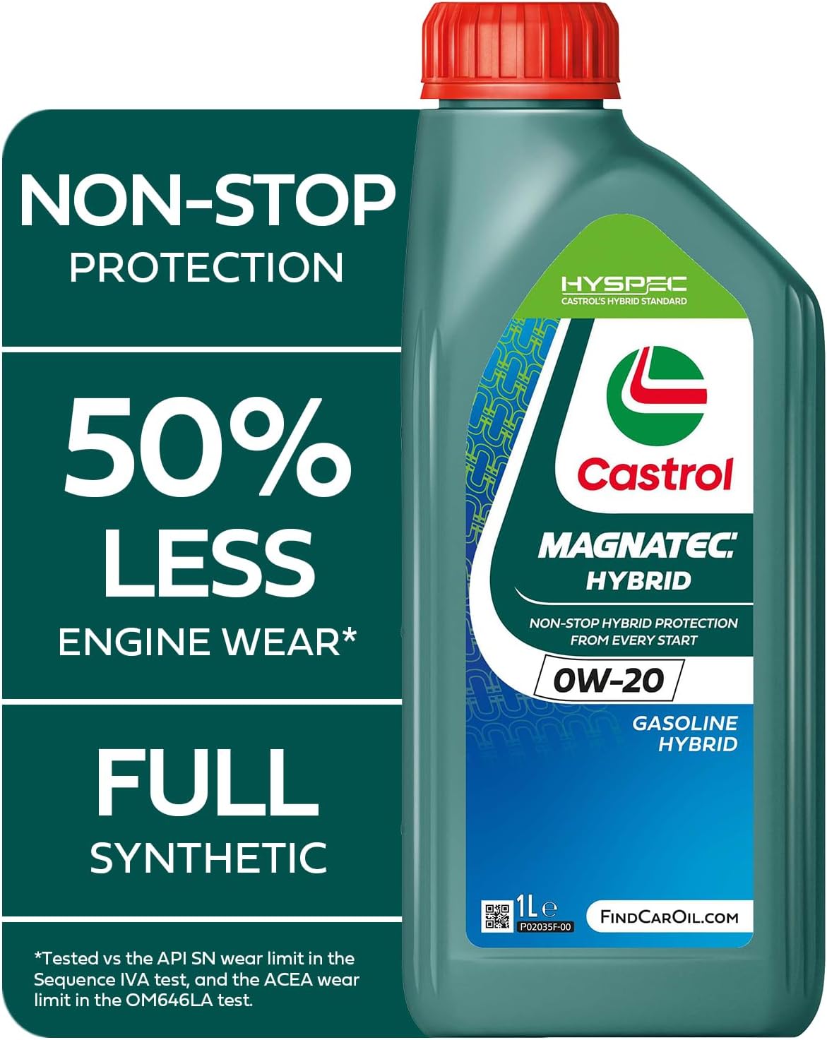 Castrol MAGNATEC Hybrid 0W-20 Engine Oil 1L : Amazon.co.uk: Automotive