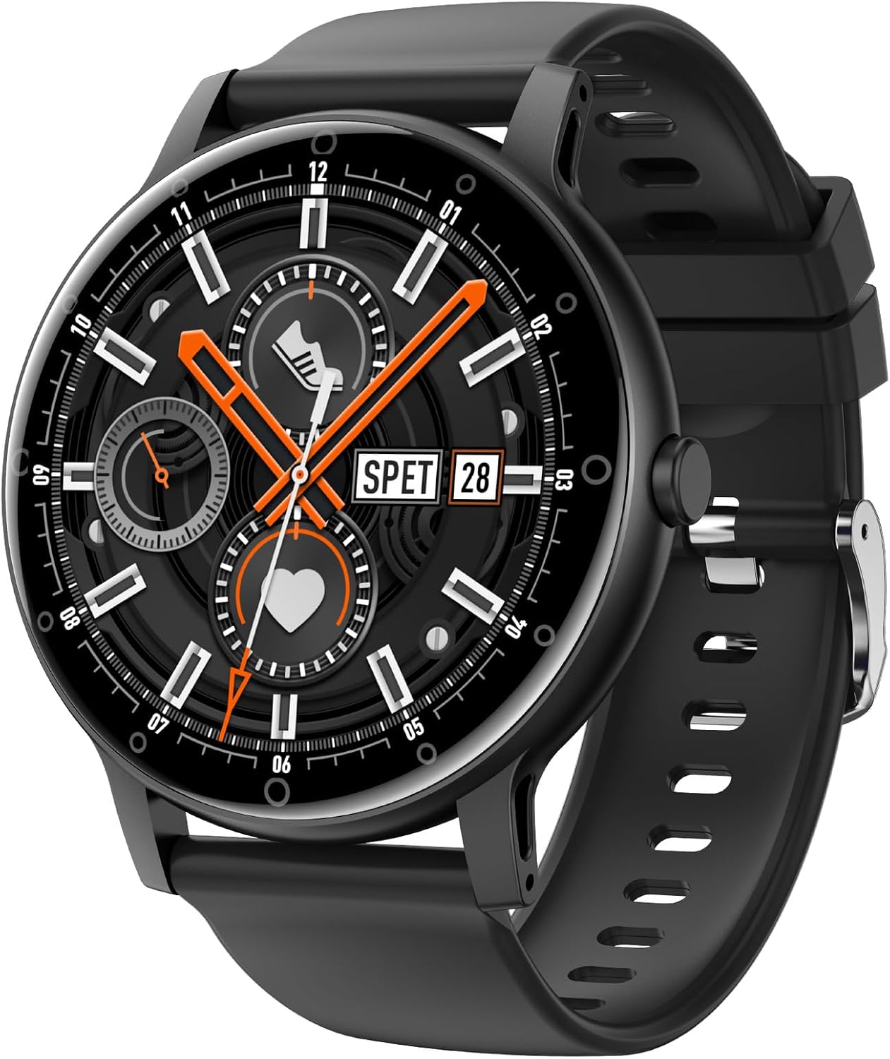 LOLO Smartwatch Hombre y Mujer Reloj Inteligente Bluetooth Redondo para ...