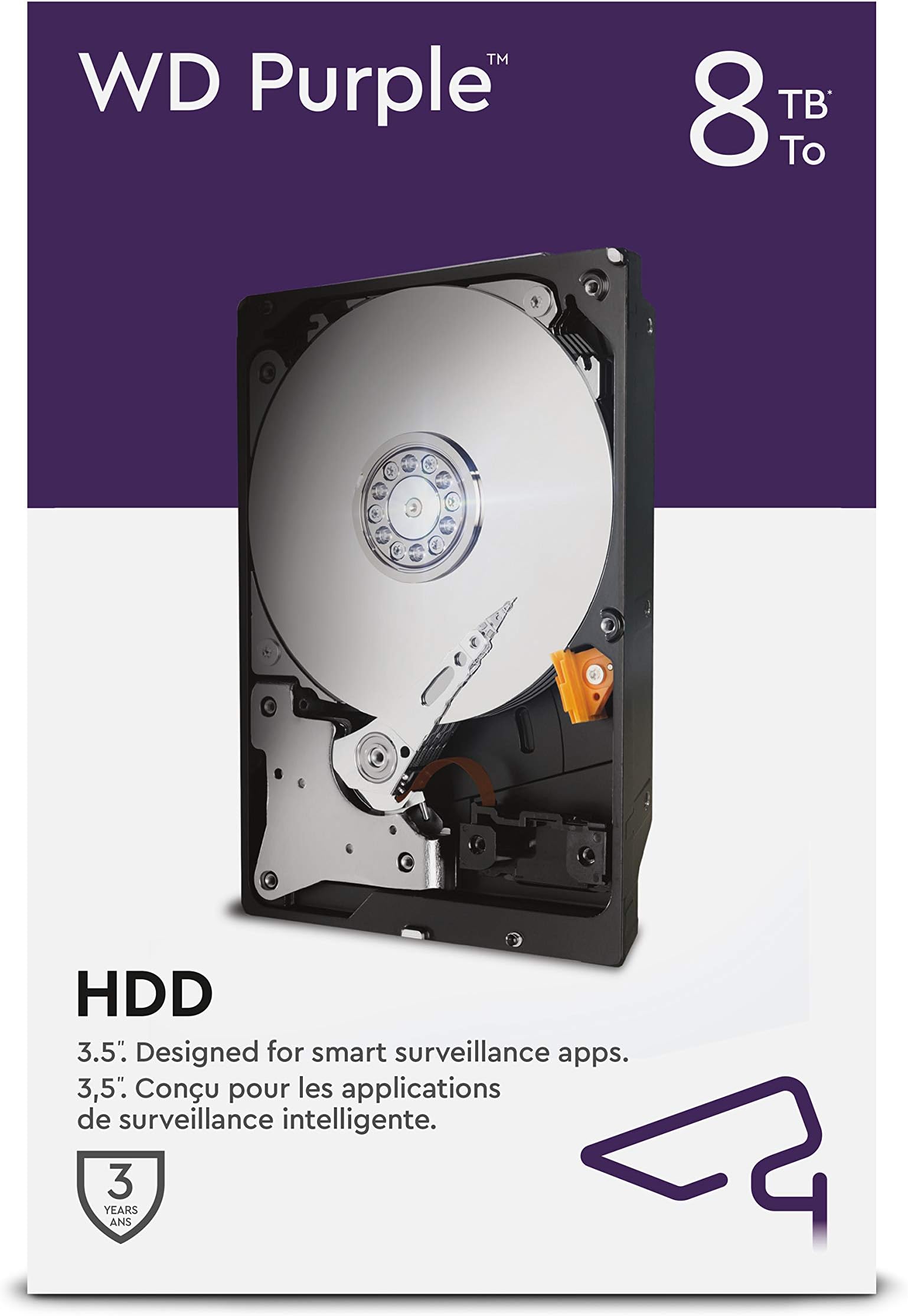 Western Digital WD40PURZ WD Purple Hard Disk per Videosorveglianza con ...