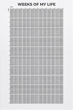 Weeks of My Life Calendar | Week of My Life Motivational Quotes | Weeks ...