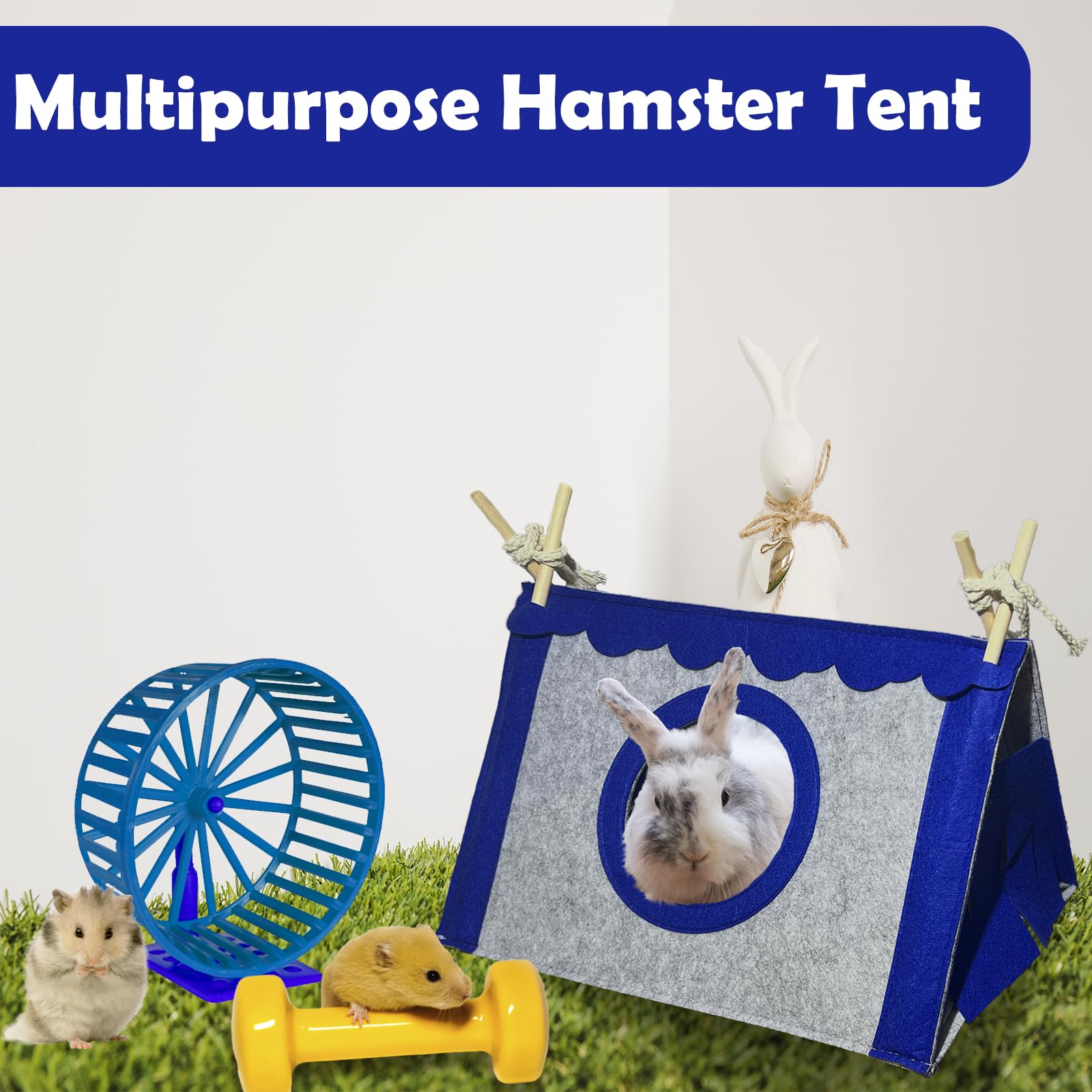 Snapklik.com : Small Animal Hideaway Pet Bed Hideout House Hamster Tent ...