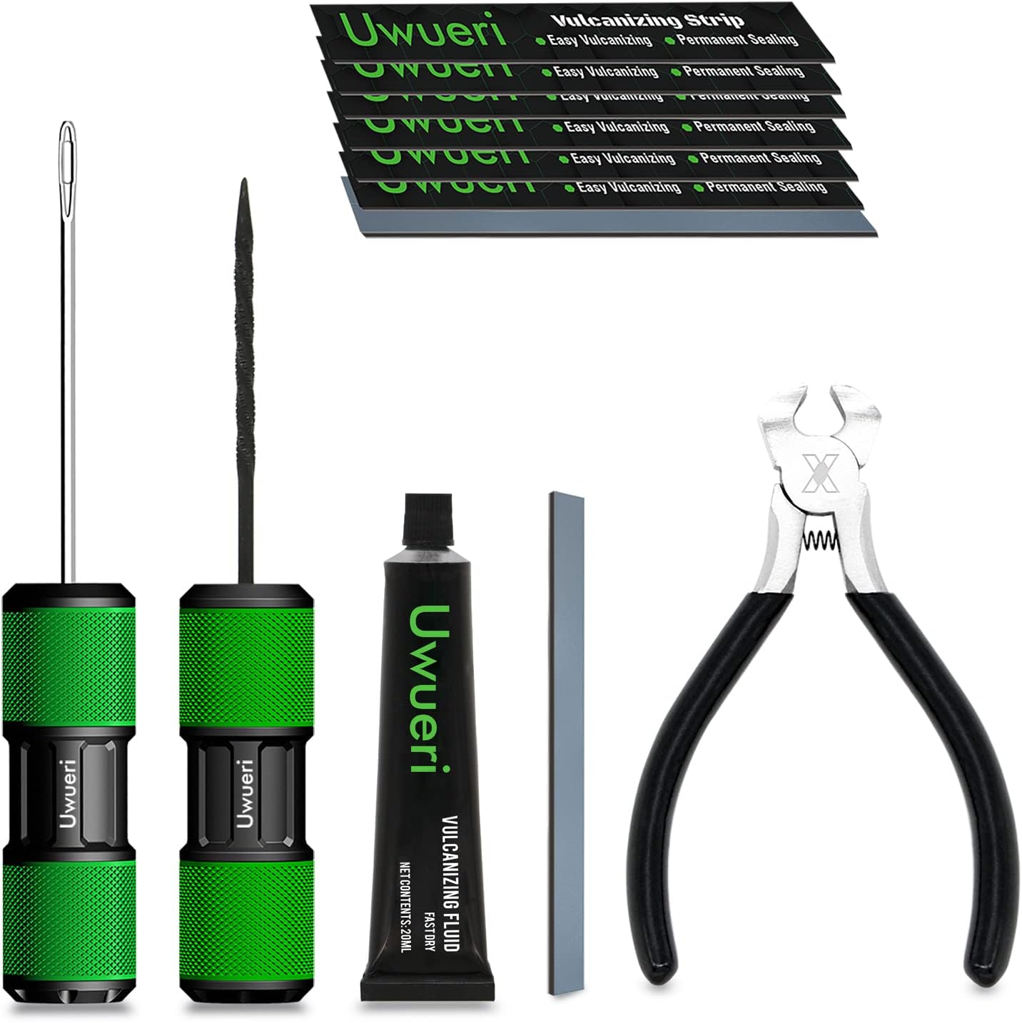 Amazon.com: Uwueri Permanent Tire Repair kit to Fix Flat Auto Cars ...