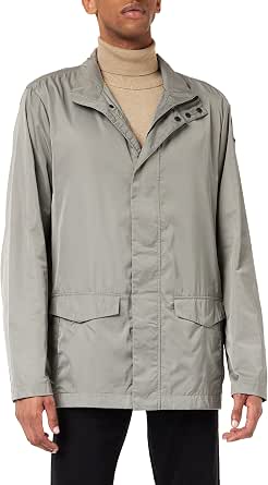 Geox Men's M Tevere N Jacket, Grey (Concrete Grey F), 46 : Buy Online ...