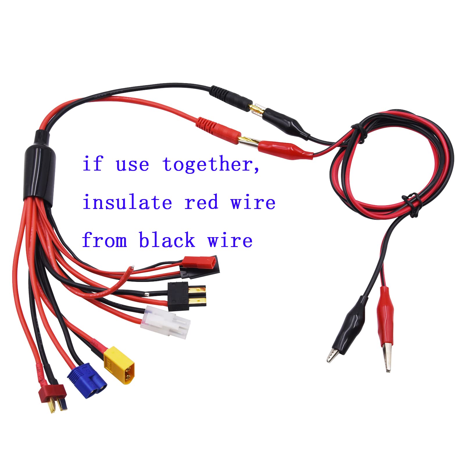 Snapklik.com : 1 Pack 1 To 8 Adapter Converter Cable From Banana 4.0mm ...