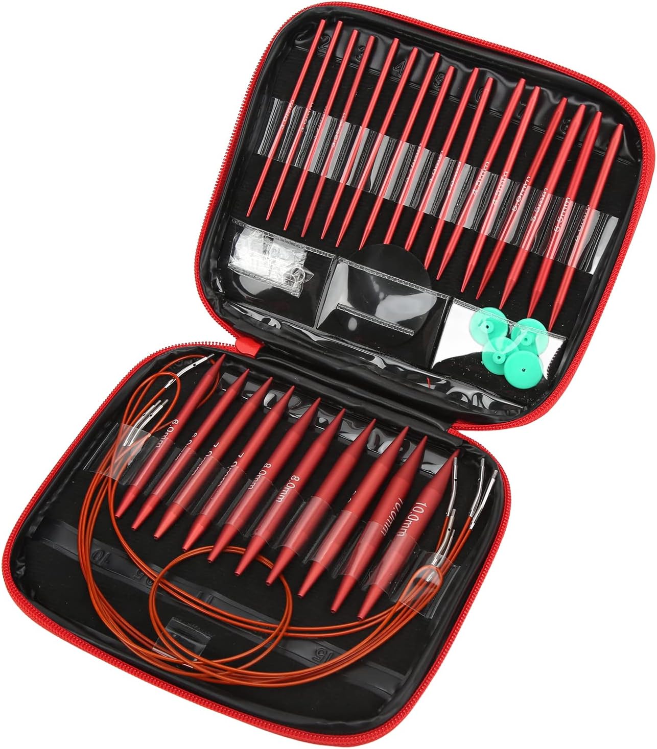 Amazon.com: Interchangeable Circular Knitting Needles Set, 26 Pieces ...