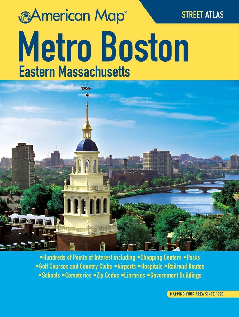 American Map Metro Boston Eastern Massachusetts (METRO BOSTON EASTERN ...