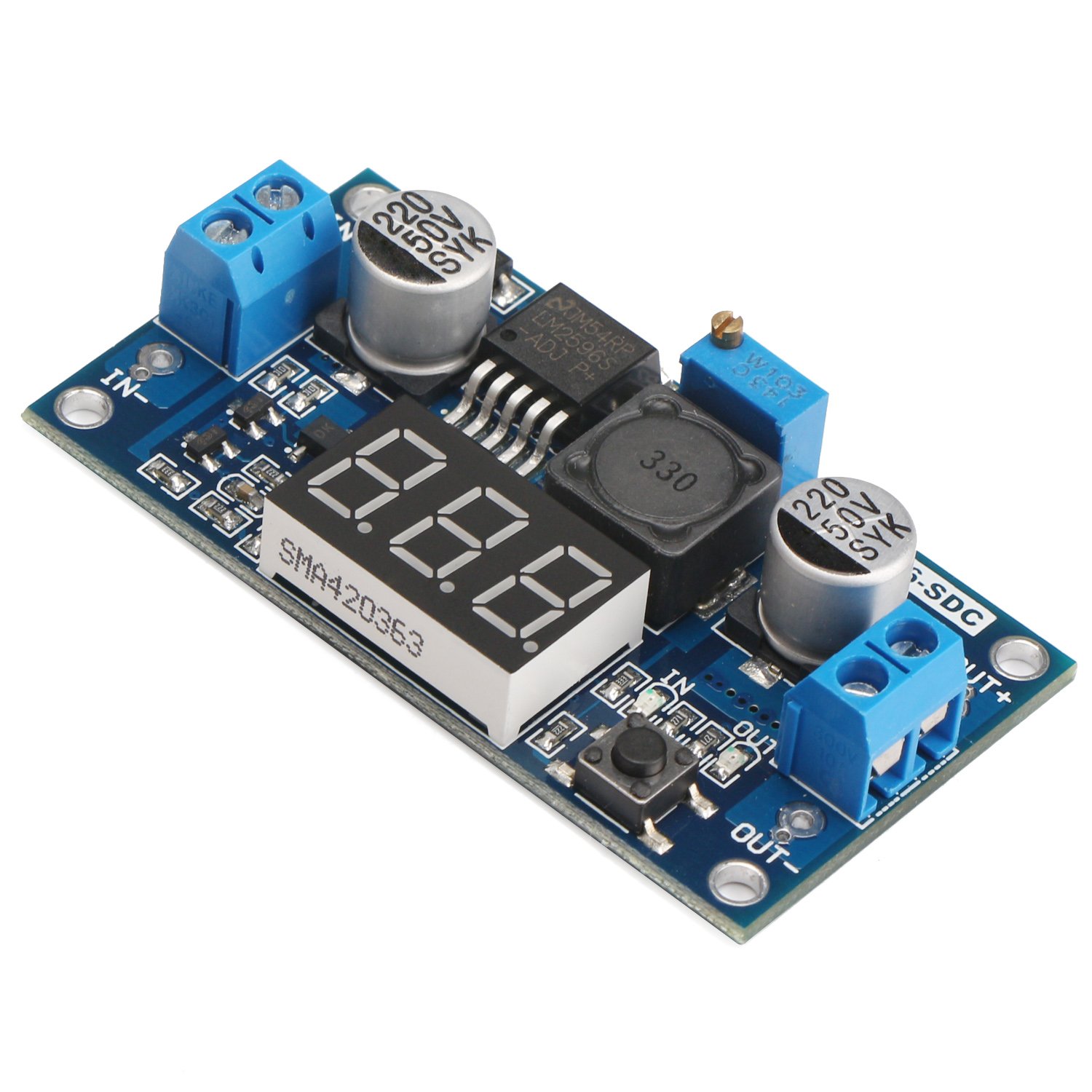 Snapklik.com : 24v To 12v Step Down Converter, DROK LM2596 Analog ...