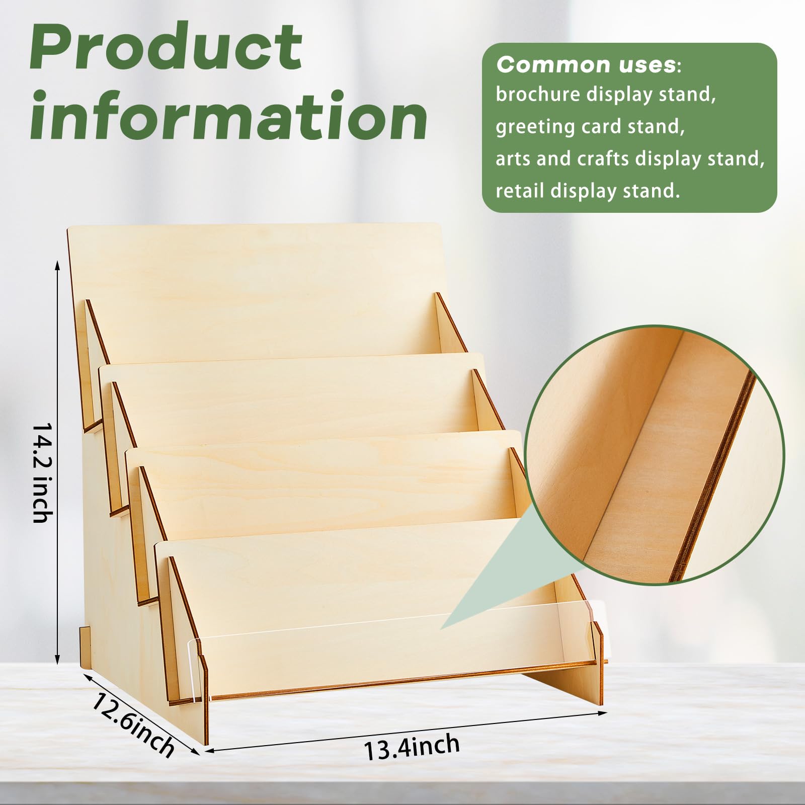 Snapklik.com : Barydat Greeting Card Display Stand Wooden Greeting Card ...