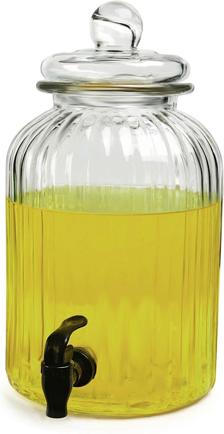 Amazon.com | Circleware Sun Tea Mason Jar Beverage Dispenser with ...