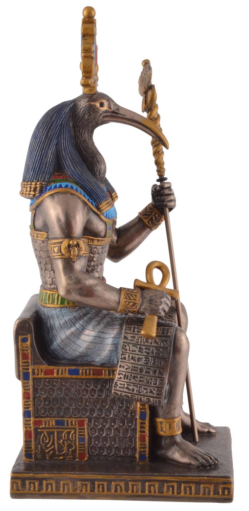 Egyptian God of Wisdom Thoth, Made of Artificial Stone, Hand Bronzed ...