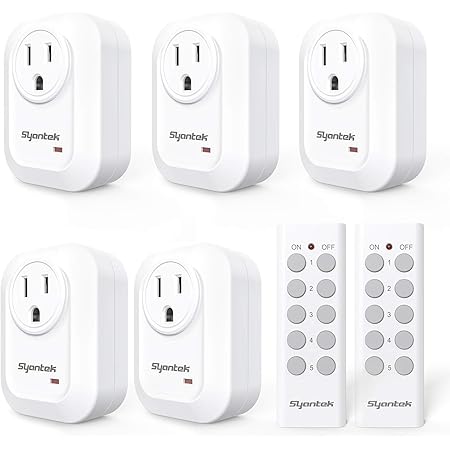 BN-LINK Mini Wireless Remote Control Outlet Switch Power Plug in for ...