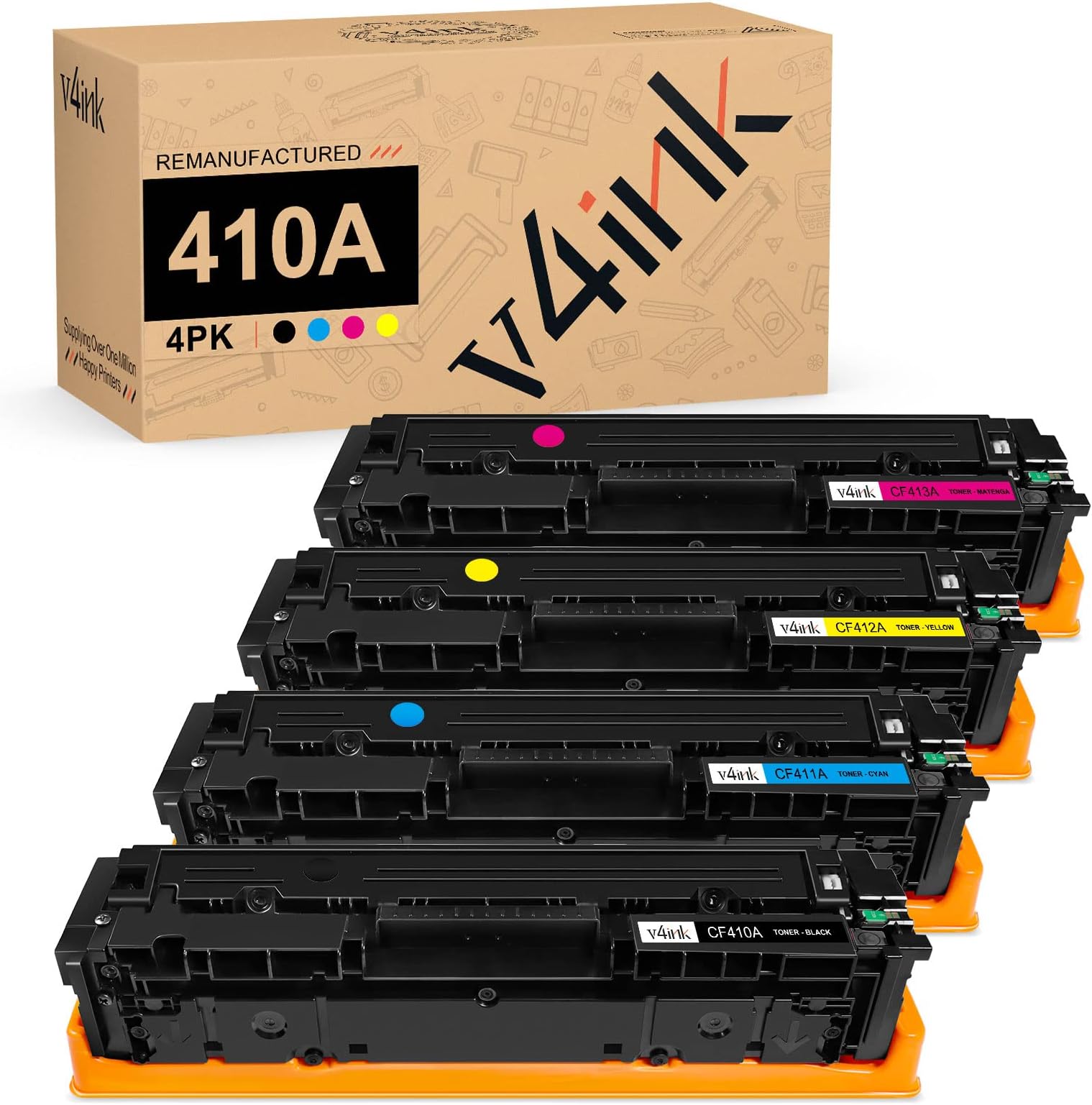 Amazon.com: v4ink 410A Compatible Toner Cartridge Replacement for HP ...