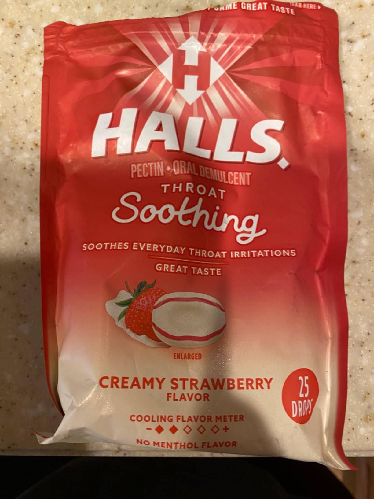 Amazon.com: Halls Throat Soothing Creamy Strawberry-Cough Drops for ...