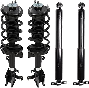 Amazon.com: ECCPP Complete Struts Spring Assembly Front and Rear Struts Shock Coil Spring Fit ...