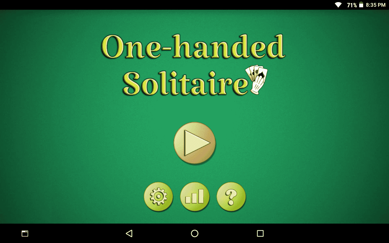 One-handed Solitaire - App on Amazon Appstore