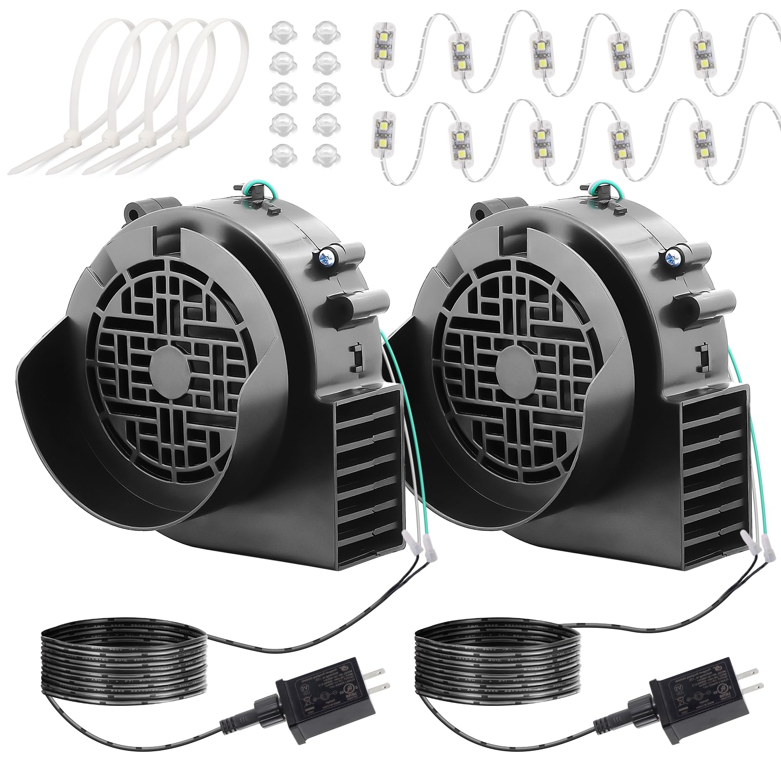 Snapklik.com : 2 Pcs Replacement Inflatable Blower 12V 1.5A Air Blower ...