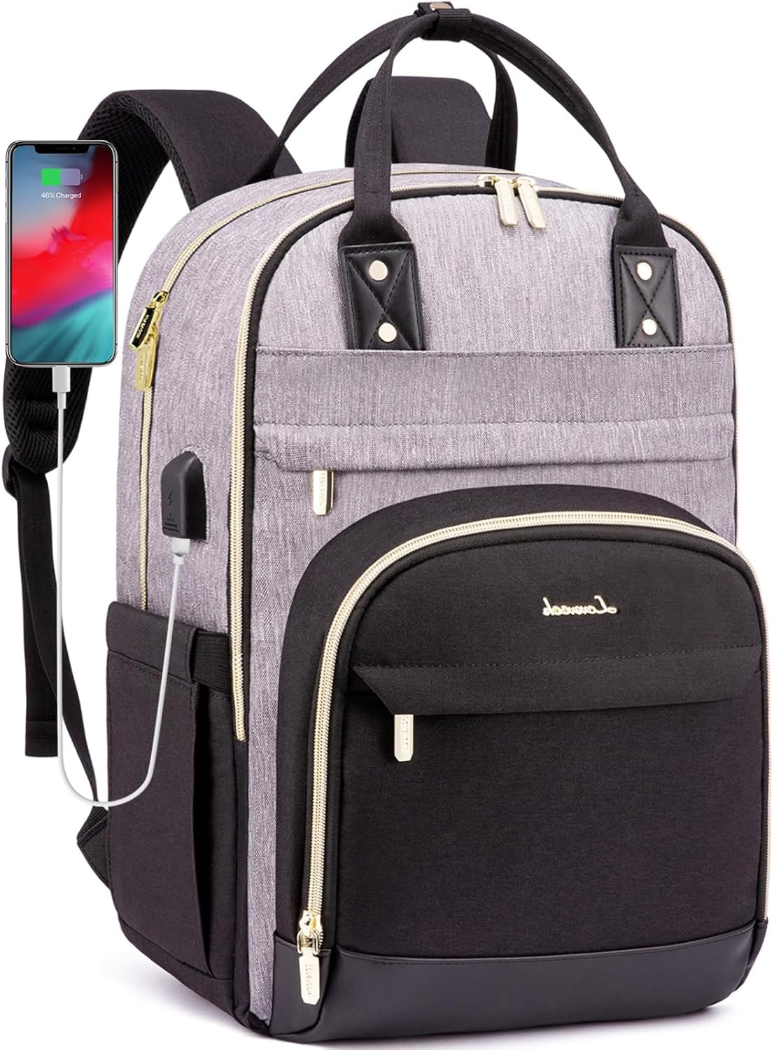 Amazon.com: LOVEVOOK Laptop Backpack Women,Large Capacity 15.6 inch ...