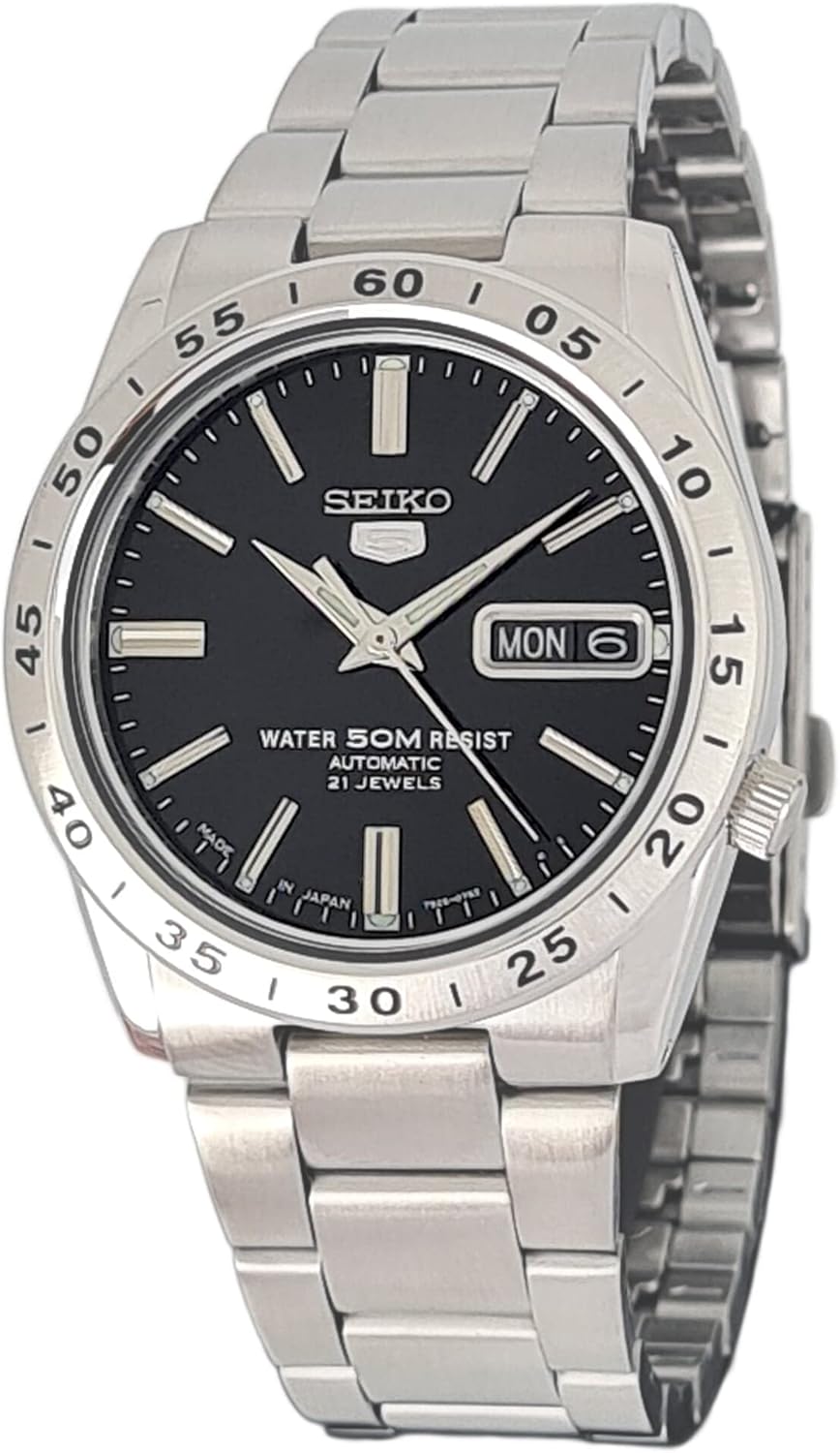 Seiko Seiko 5 Automatic Black Dial Men's Watch SNKE01J1: Buy Online at ...