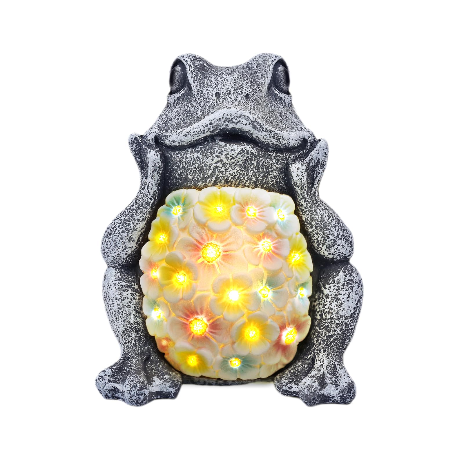 LJINNOVEX Solar Garden Frog Statue with Light– Charming Outdoor ...