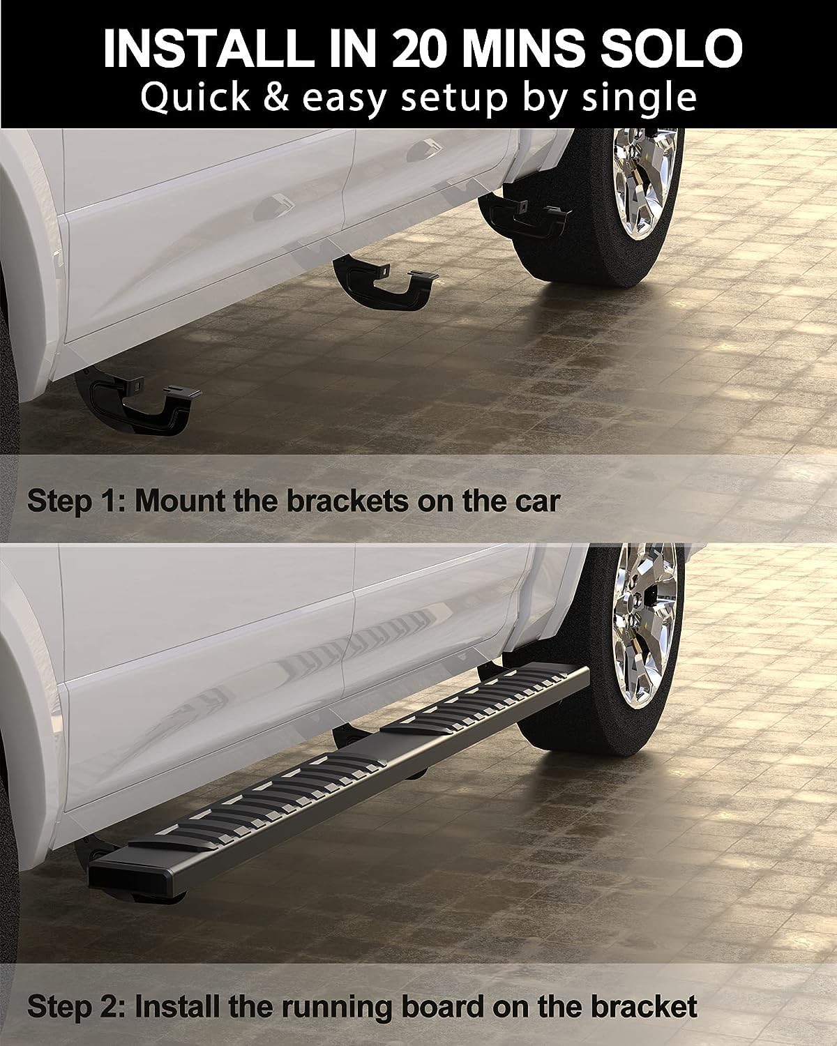 Snapklik.com : KYBOLT Running Boards Compatible