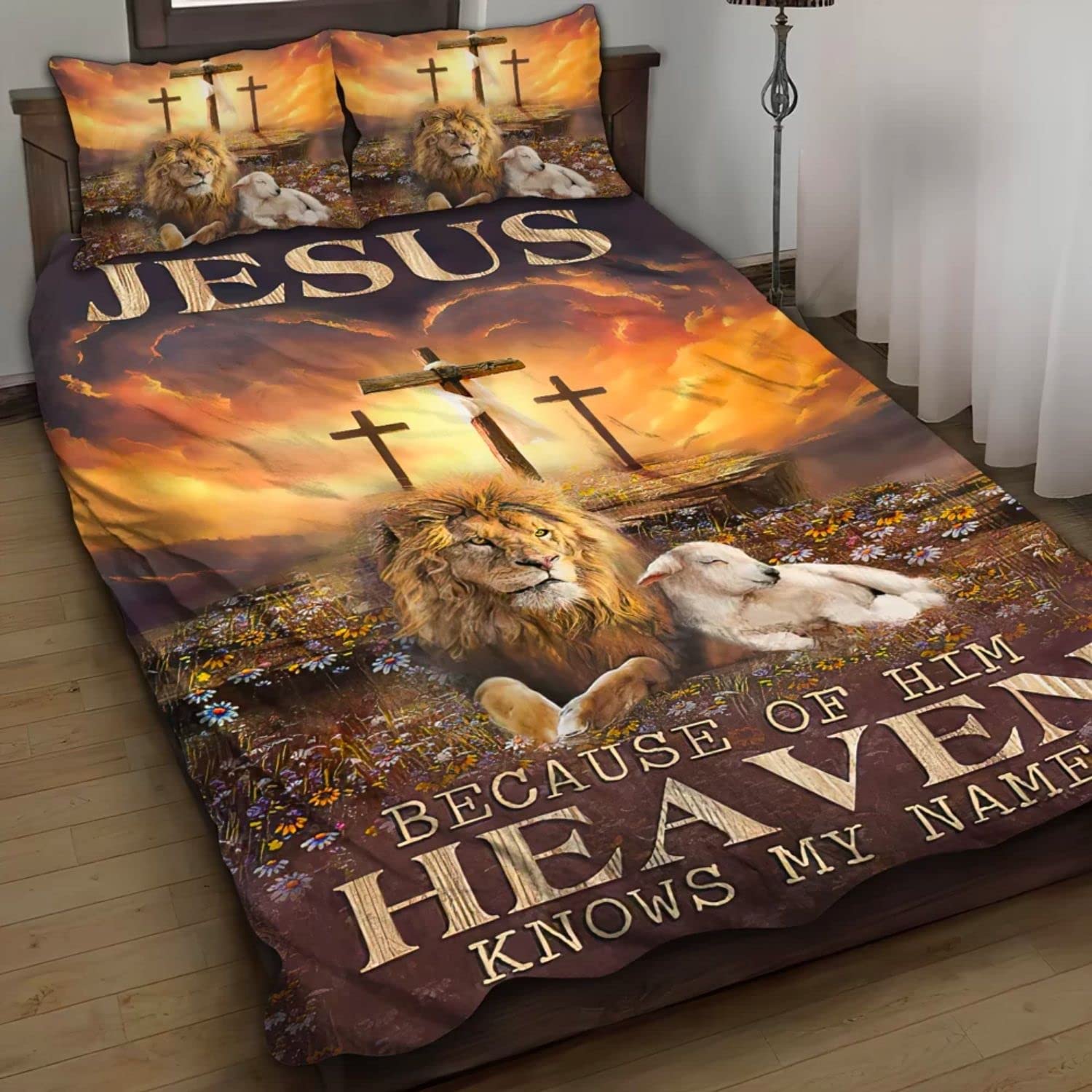 Amazon.com: Piaceshirt - Jesus Because of Him Heaven Know My Name ...