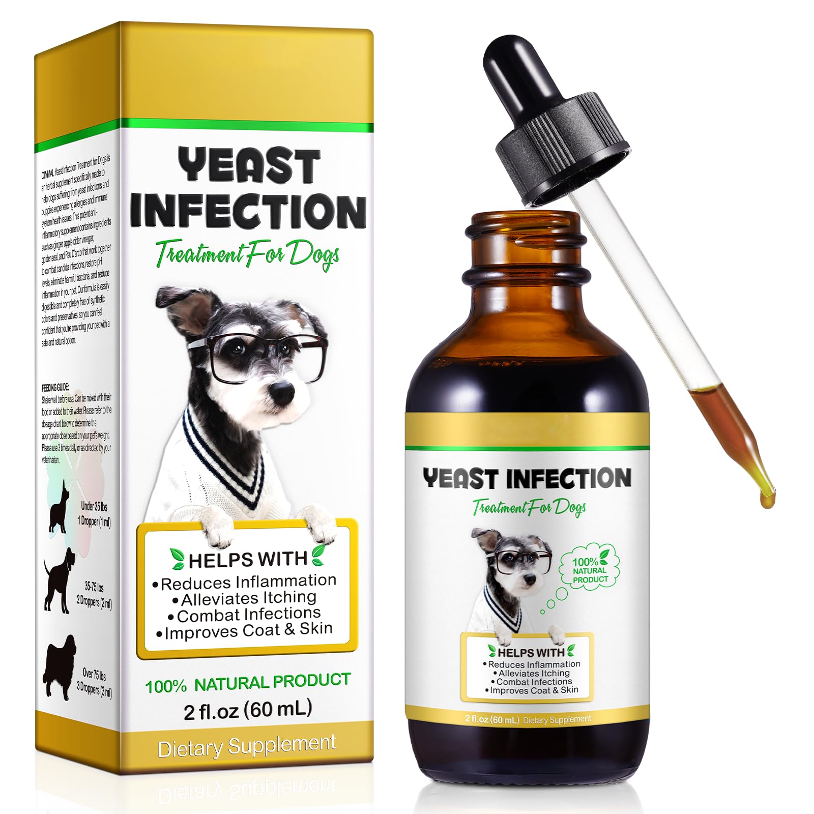 Buy TioueoNatural Yeast Infection for Dogs – Fast Itchy Skin , y ...