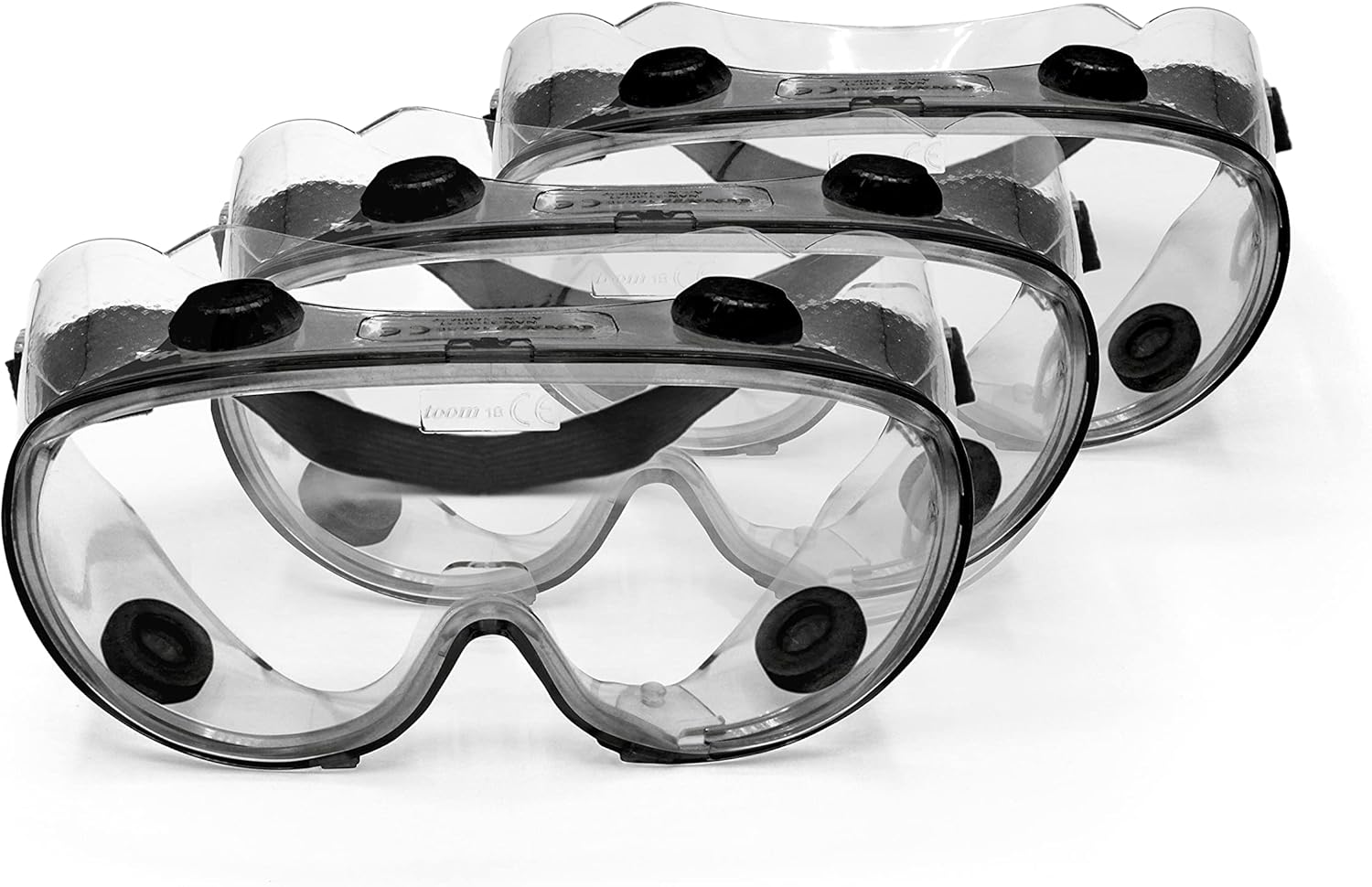 Amazon.com: Safety Goggles Over Glasses 3 Pack Eye Protection Clear ...