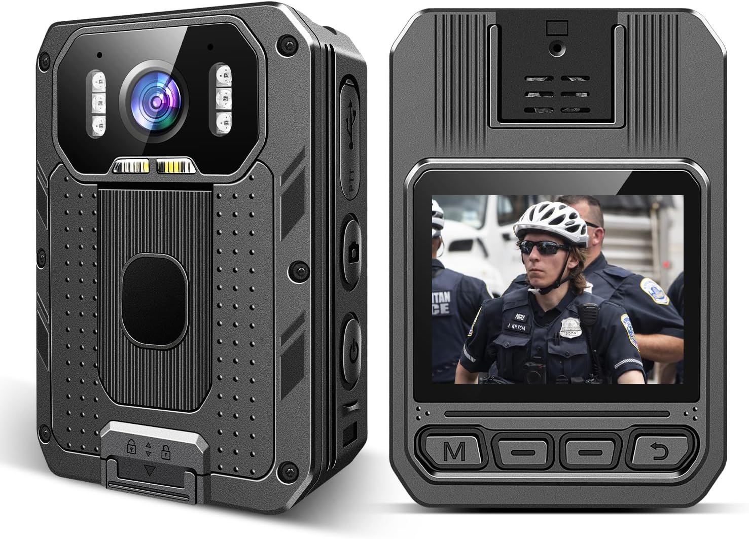 Amazon.com: SYDYAM 4K HD Body Camera, 256GB Body Cam with Two 2350mAh ...