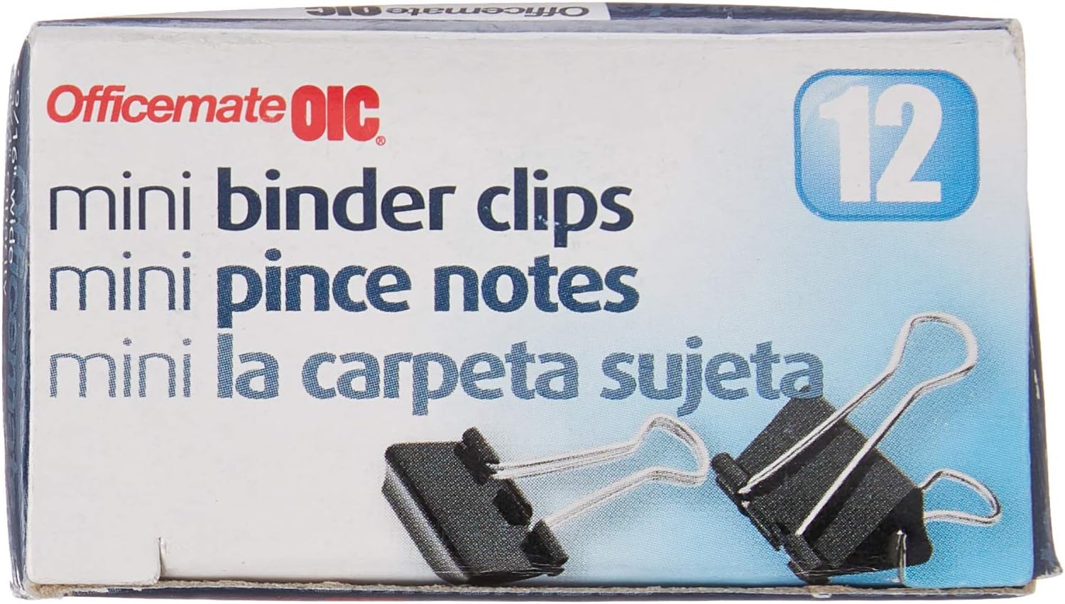 OIC(R) Binder Clips, Mini, 1/4in. Capacity, Box of 12 : Amazon.ca ...