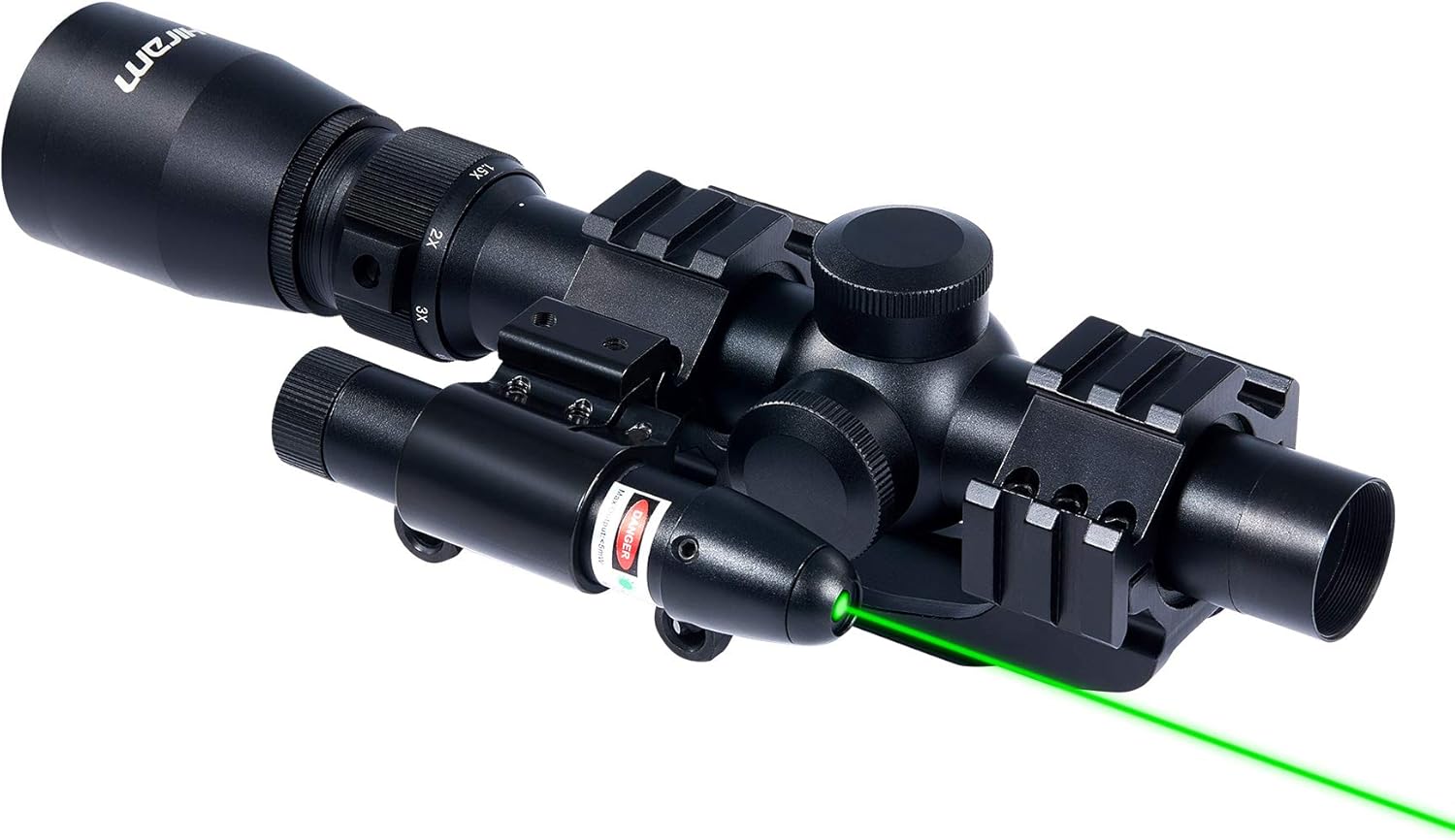 Amazon.com : Hiram Scope Combo 1.5-5x20 SFP Rifle Sight with Green ...