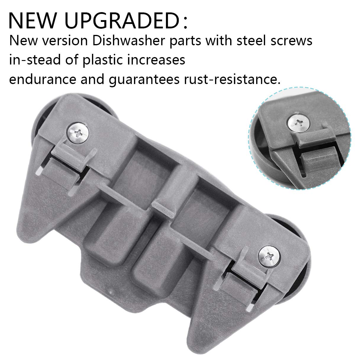 Snapklik.com : APEX Dishwasher Premium Wheels Lower Rack W10195416 For ...