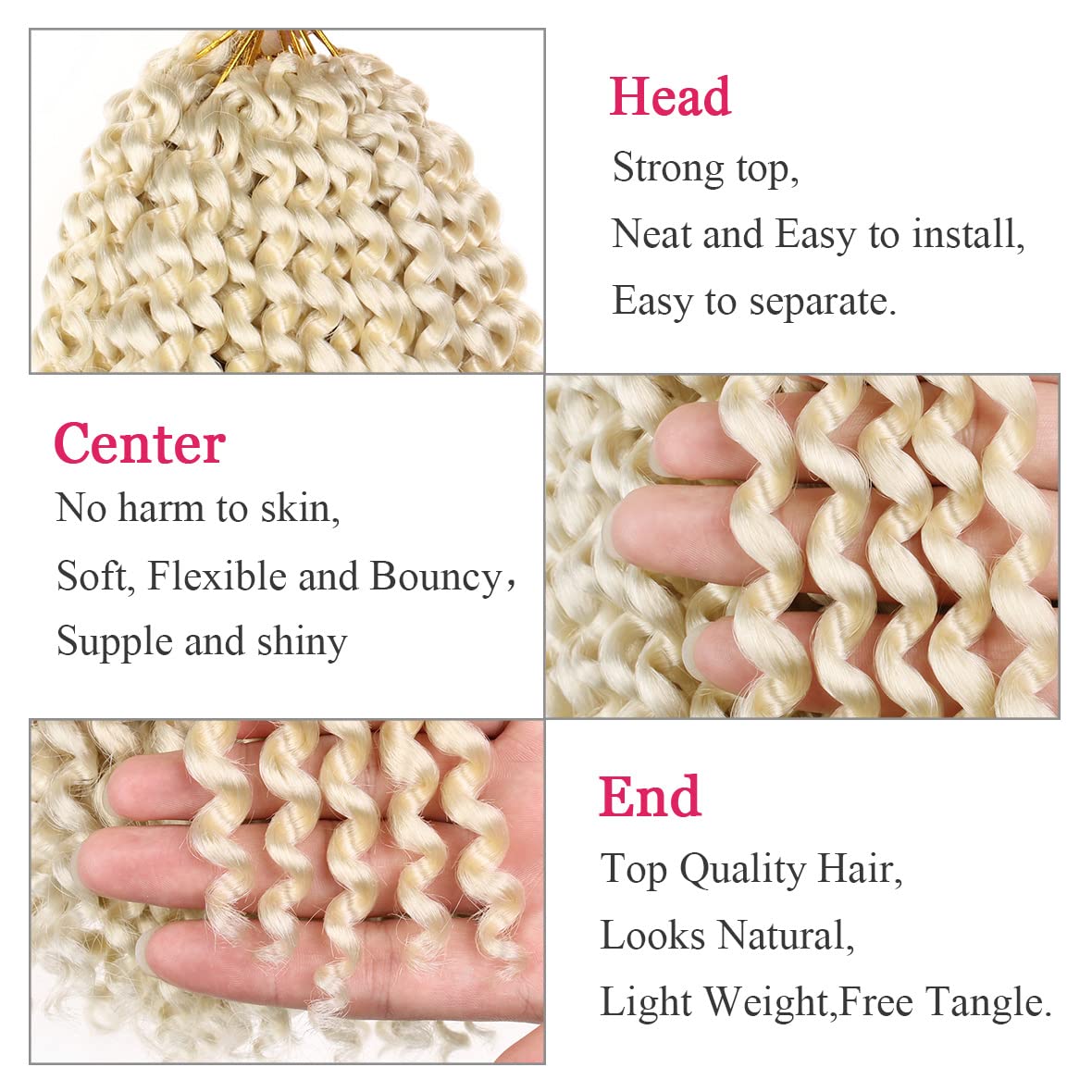 Snapklik.com : 18 Inch Water Wave Crochet Braids Hair For Butterfly ...