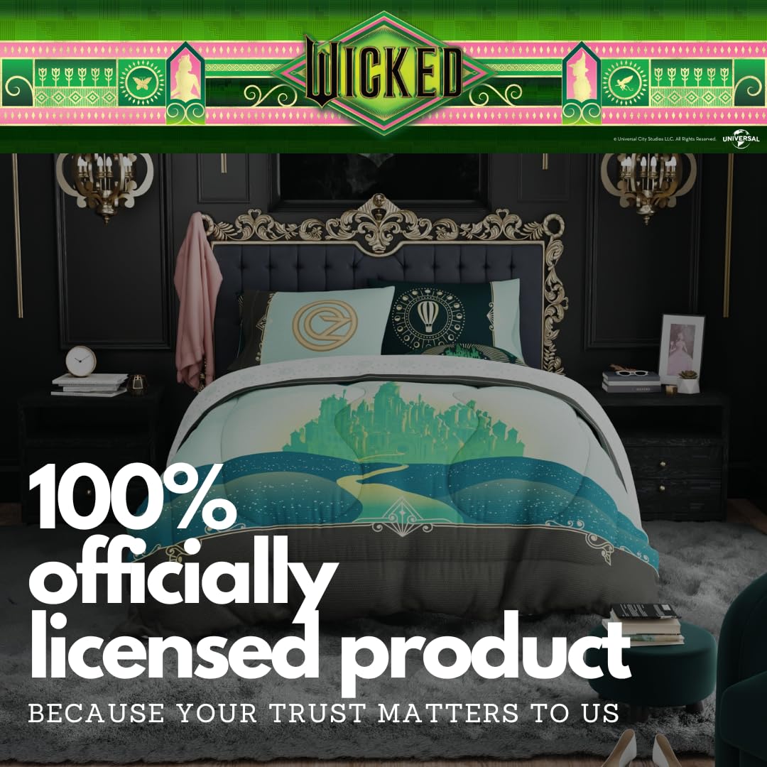 Snapklik.com : Franco Collectibles Wicked Elphaba And Glinda Bedding 5 ...