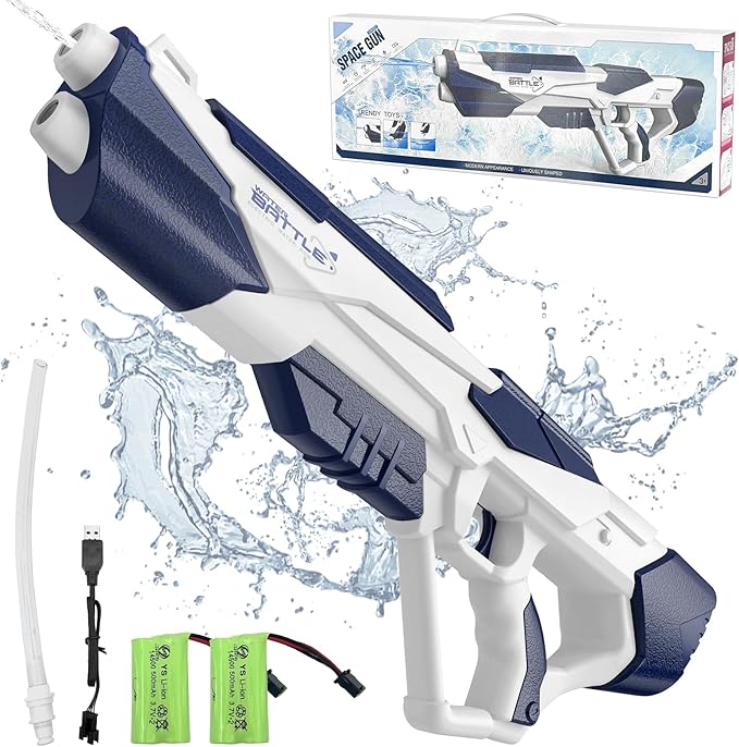 Amazon.com: Electric Water Gun,Squirt Gun Toy,Automatic Suction Water Gun Blaster up to 50 FT ...