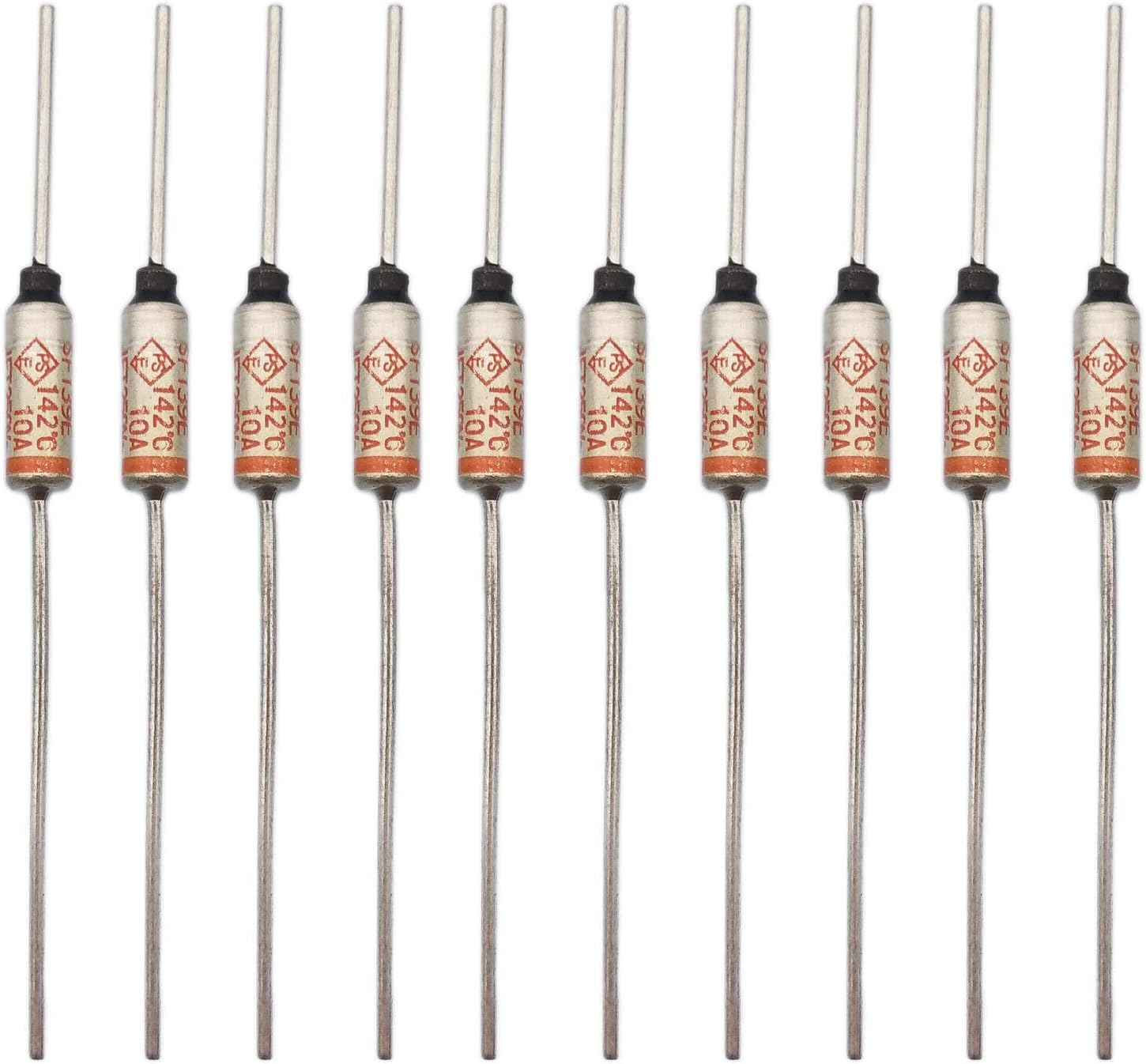 10 piezas Microtemp Sefuse Cutoffs Thermal Fuse SF139E 287.6F 10A 250V ...