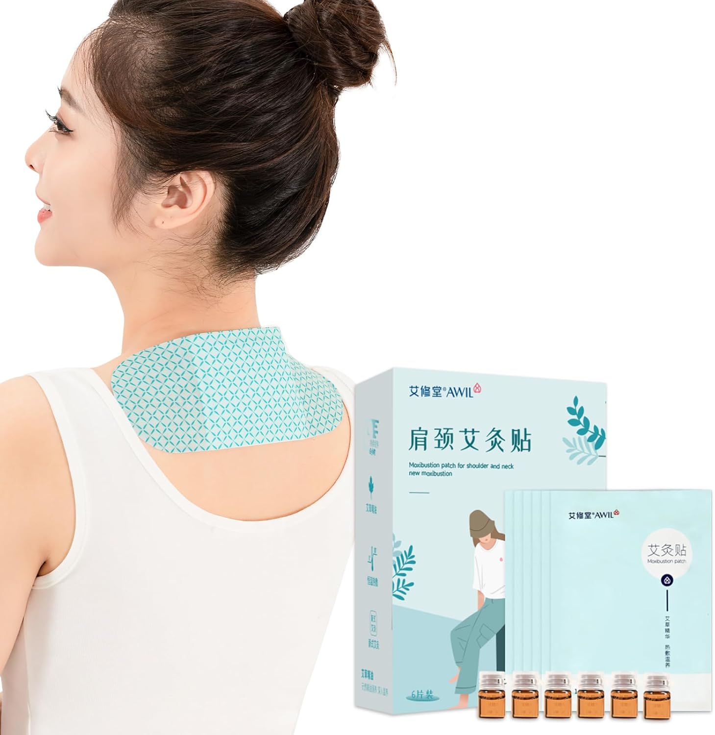 Amazon.com: Herbal Heat Patches for Neck and Shoulders, Large, 6 Count ...