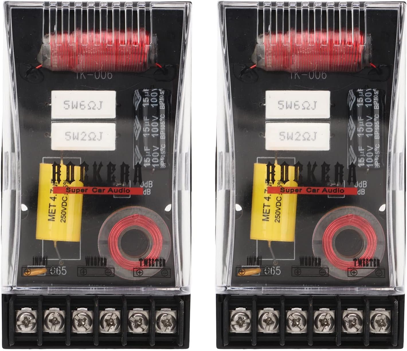 Amazon.com: Audio Crossover, 2 Way Speaker Car Audio Passive Crossover ...