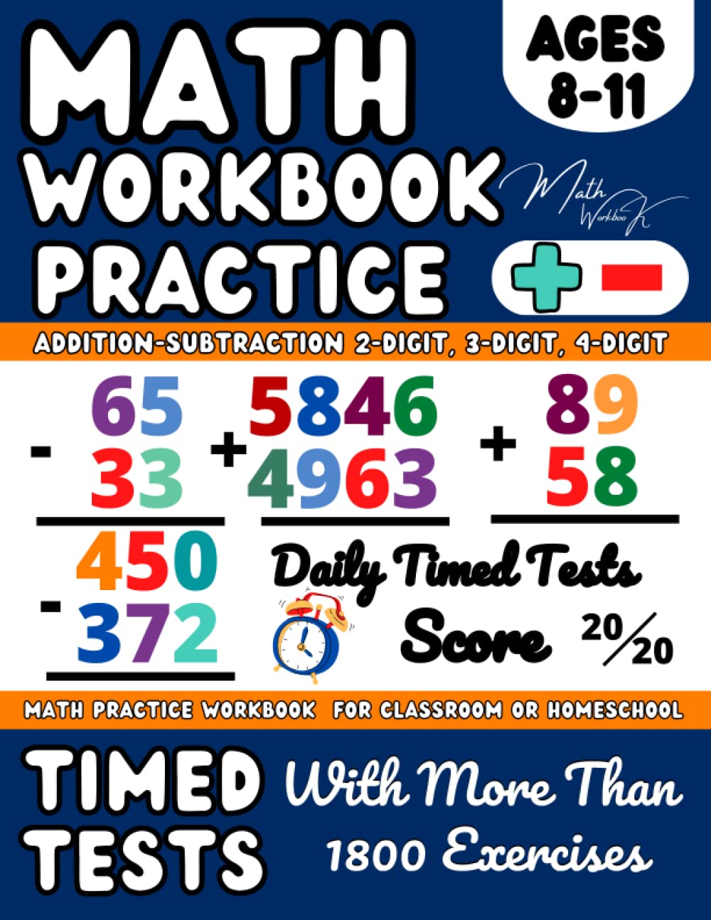 Maths Book for 8-11 Year Olds, KS2 - Year 4 / Year 5 / Year 6 Addition ...