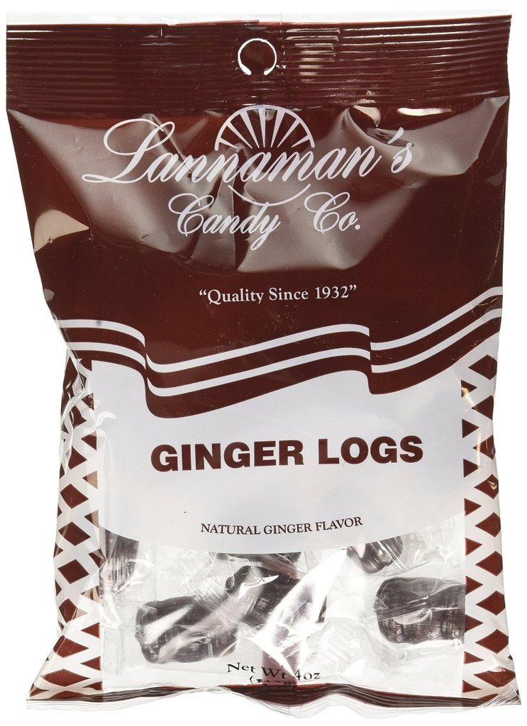 Amazon.com: Lannaman's Candy Co. Ginger Log (Pack of 4) : Grocery ...