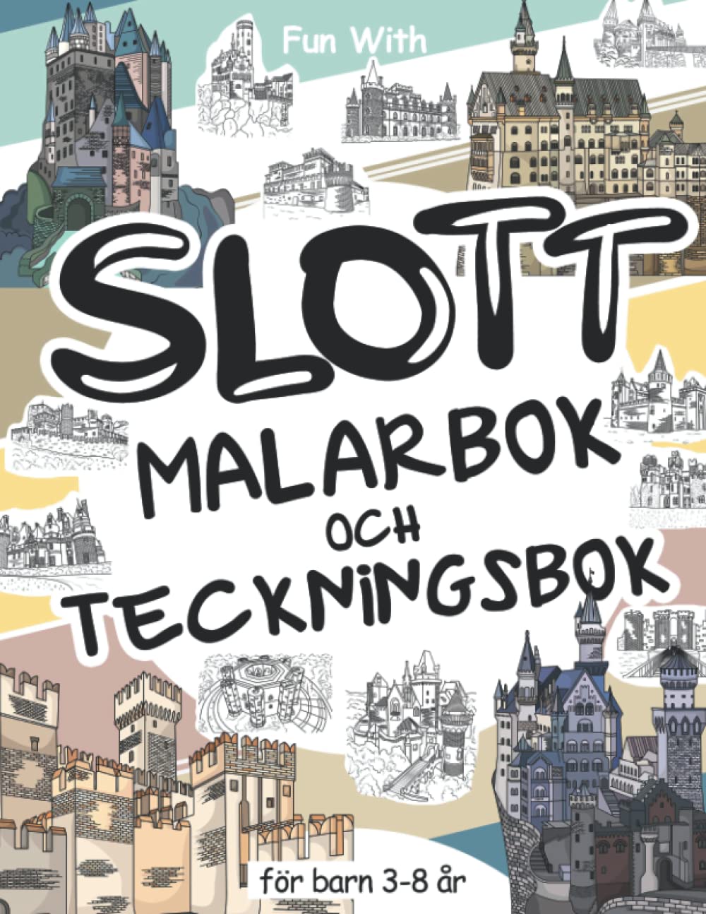 Slott Malarbok Och Teckningsbok For Barn 3 8 Ar Ha | Desertcart Brunei