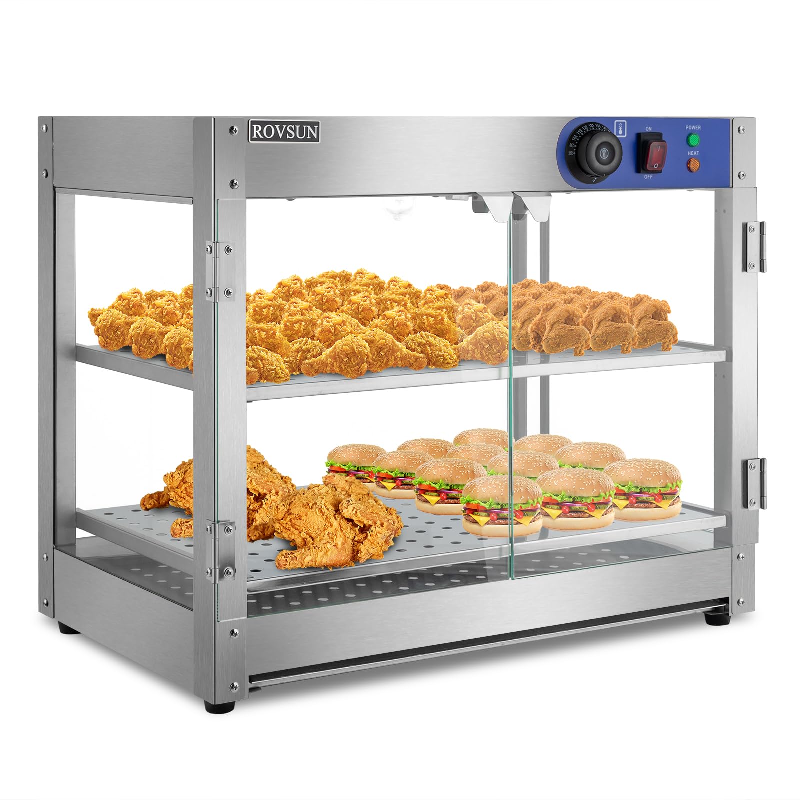 Amazon.com: ROVSUN Food Warmer Display Pizza Warmer, Commercial ...