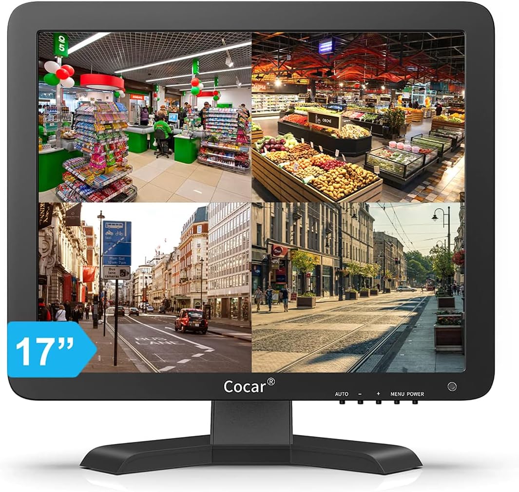 15" Professional CCTV Monitor VGA HDMI AV BNC, 4:3 HD Display (LED ...