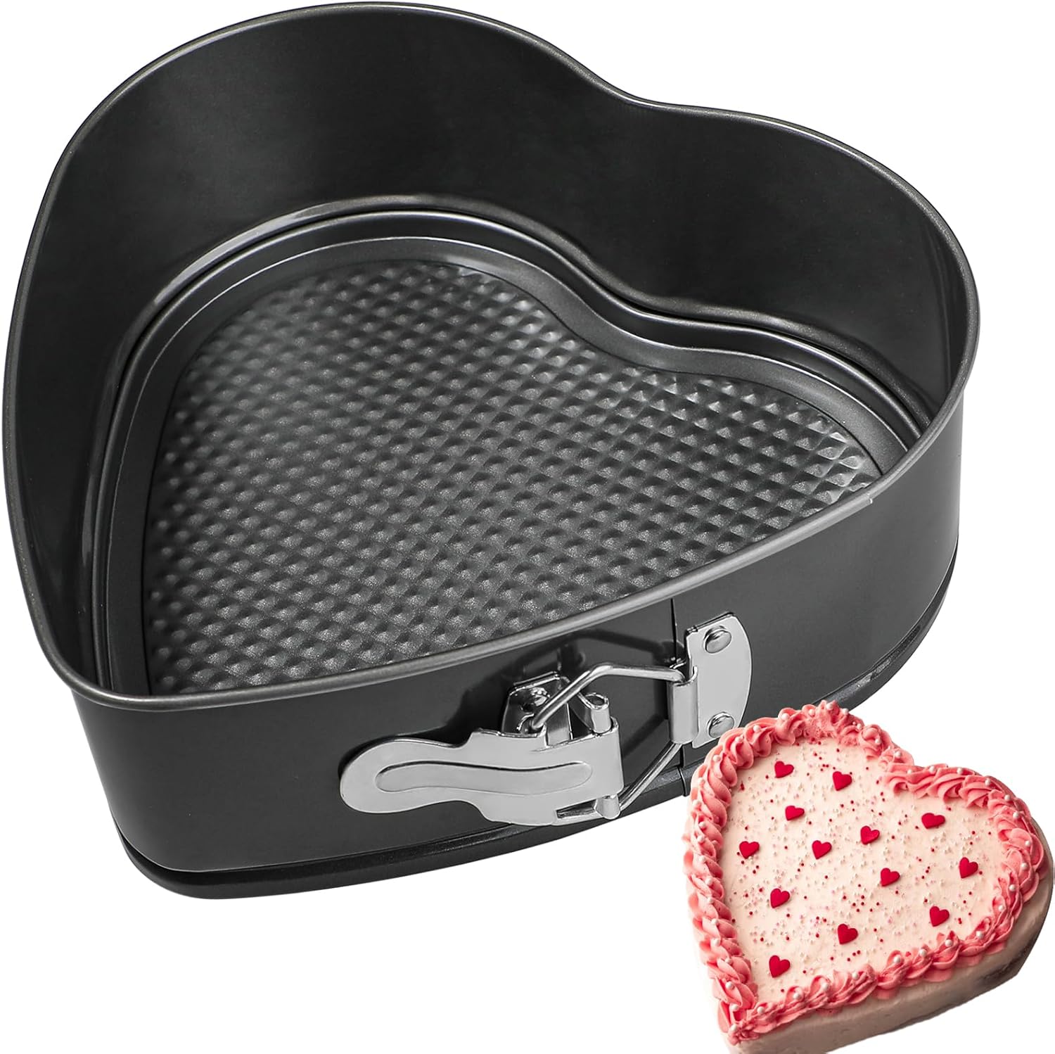 Kamehame Springform Cake Tins Heart Shaped Cake Tin with Loose Base 10 ...